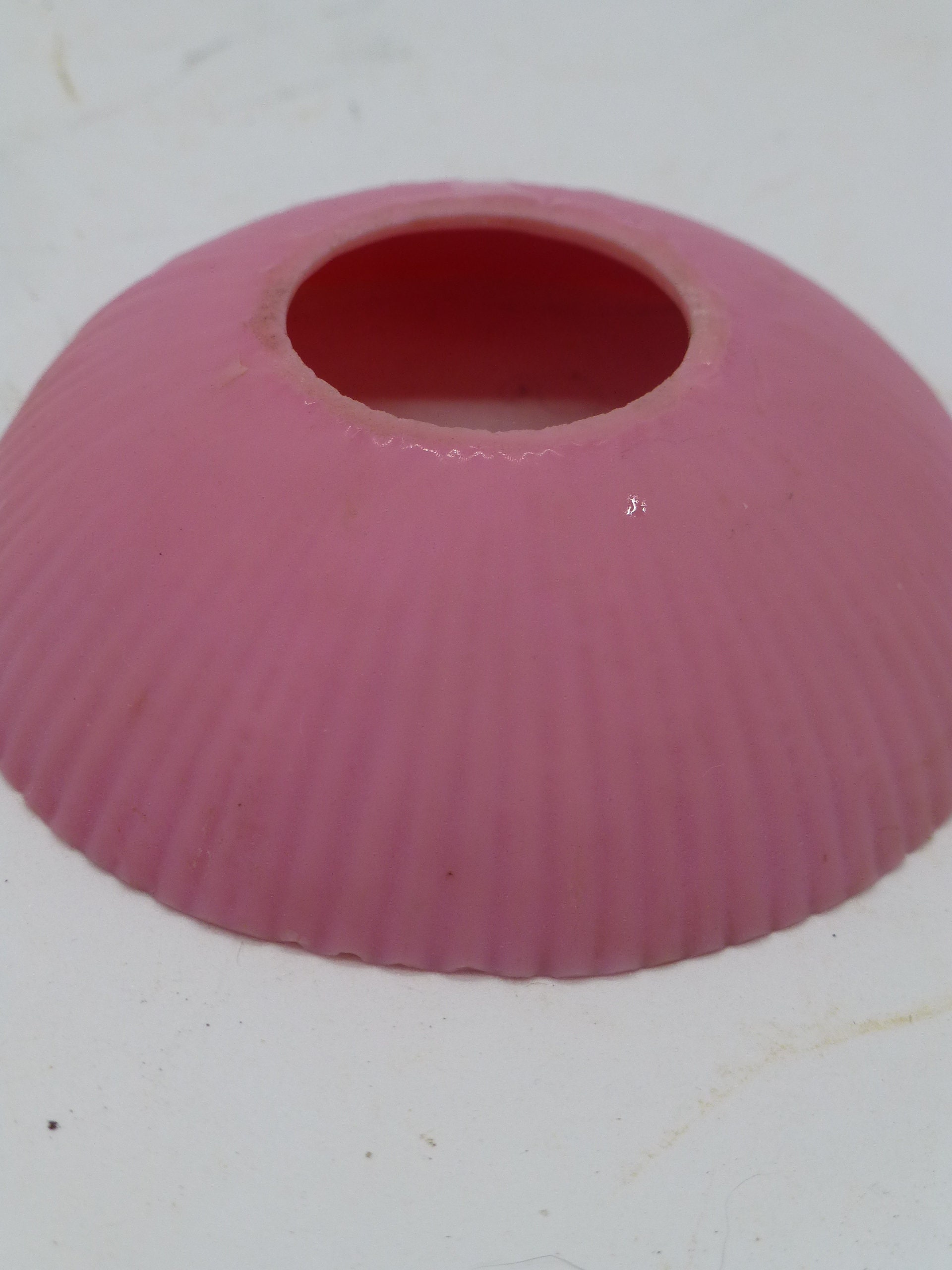 Vintage/antique Pink Peachblow Glass Candle Wax Drip Catcher Bobeche - Etsy