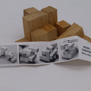 Vintage Wooden Block Puzzle Handmade - Etsy