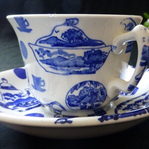 Vintage Blue and White Delft Earthenware Burgess & Leigh Stoke on Trent ...
