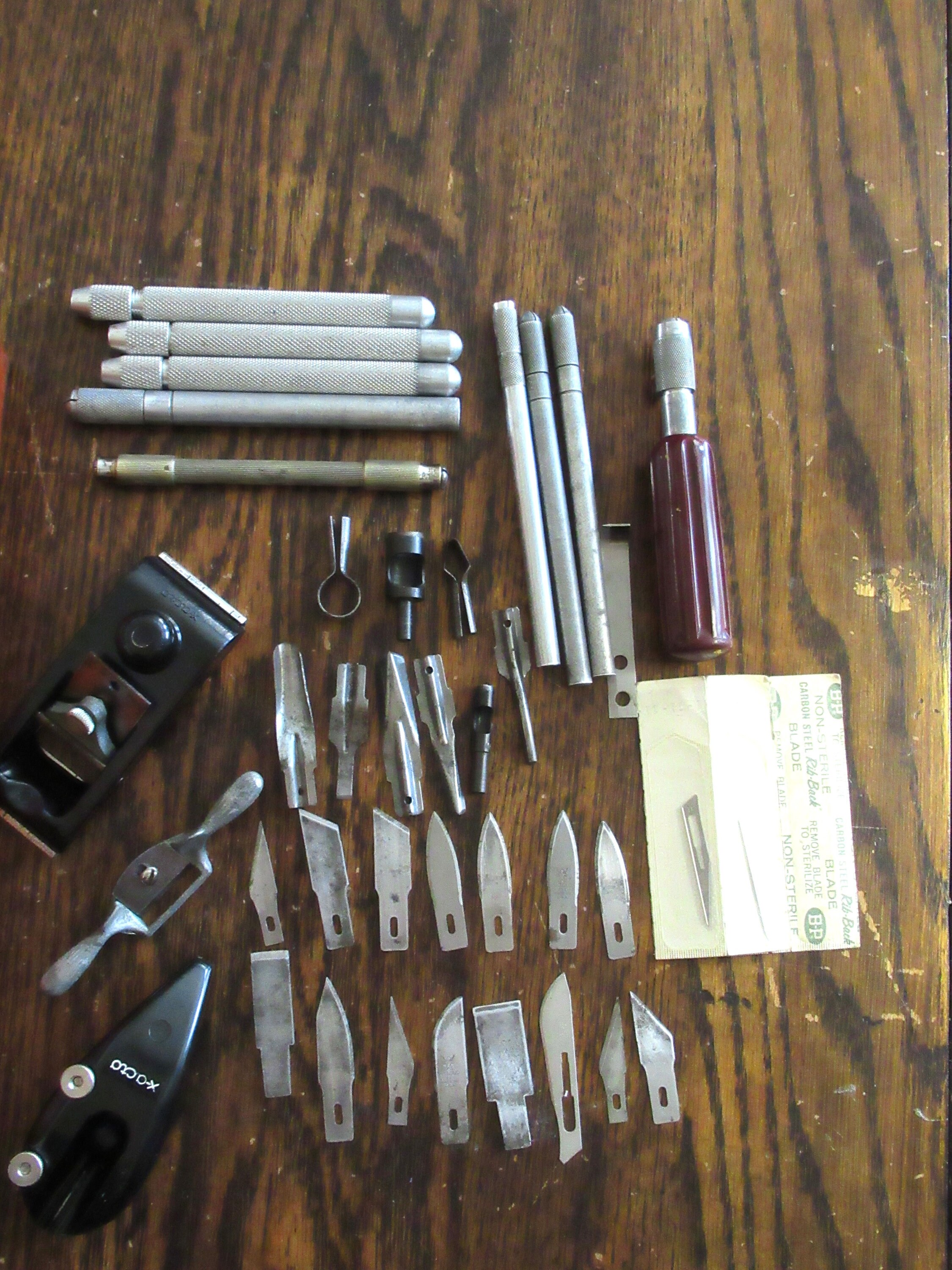 Vintage 42 Pcs X-acto Bakelite Wood Working Planing Carving Crafting ...
