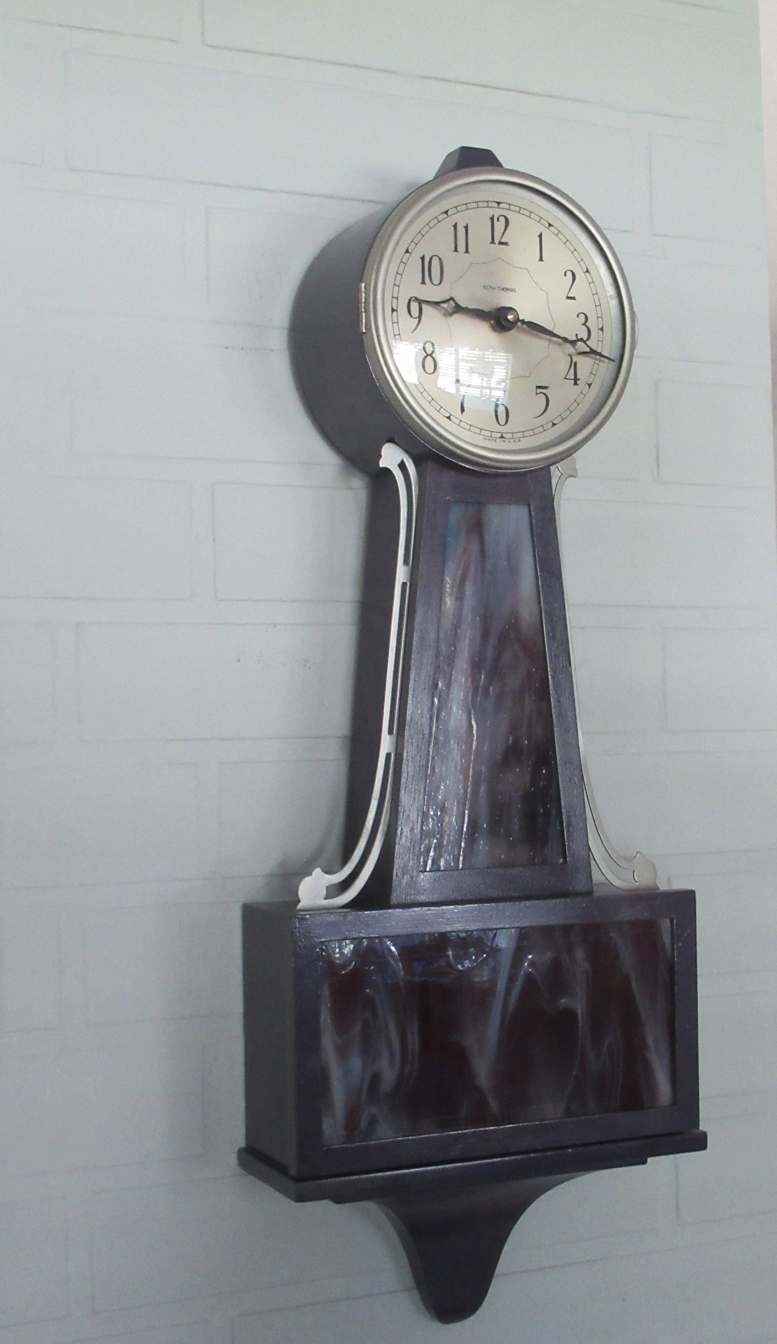 Vintage 1951 Seth Thomas Clock Reclaimed Redesign Converted to Battery ...