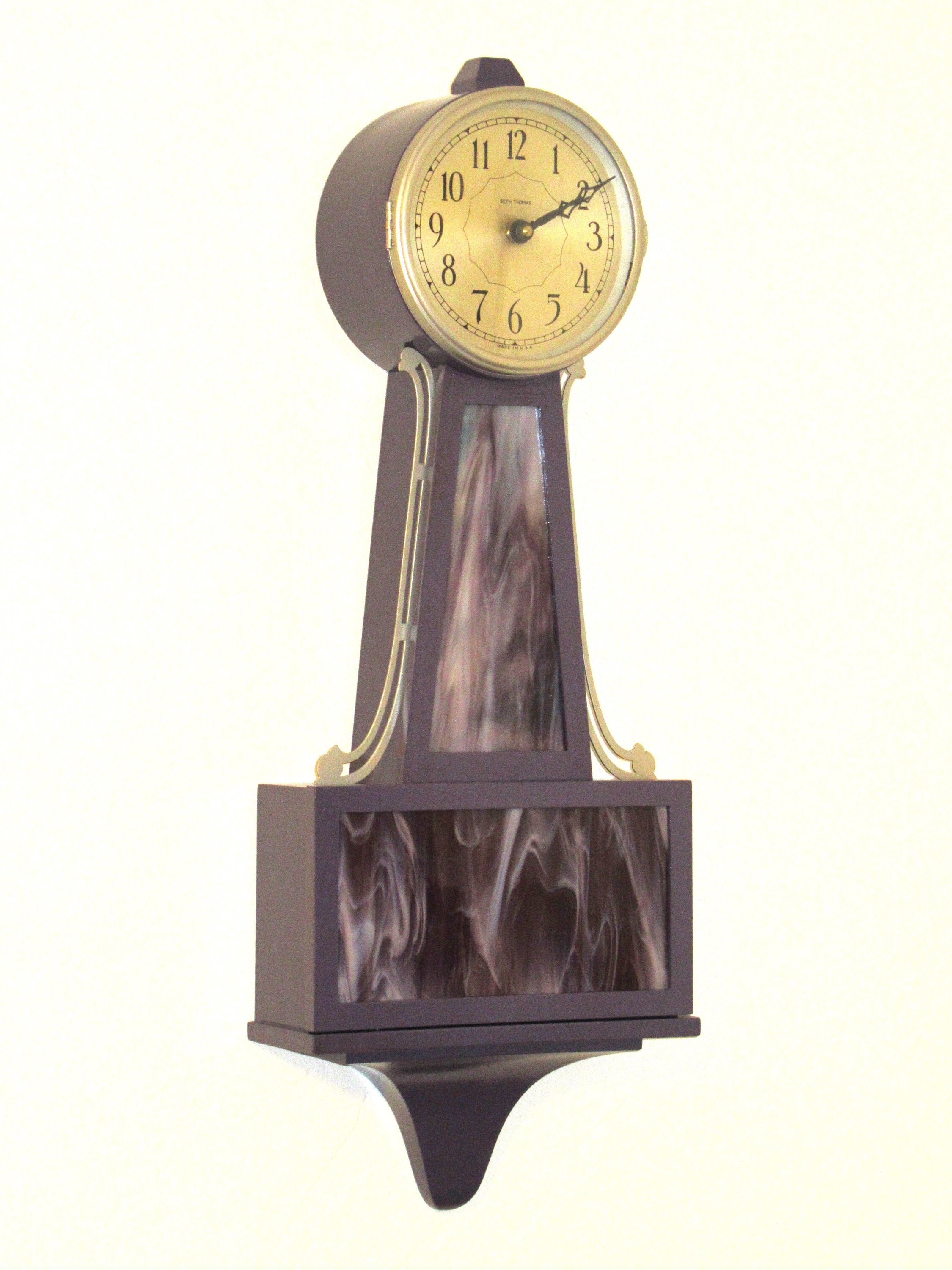 Vintage 1951 Seth Thomas Clock Reclaimed Redesign Converted to Battery ...