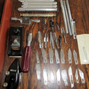 Vintage 42 Pcs X-acto Bakelite Wood Working Planing Carving Crafting ...