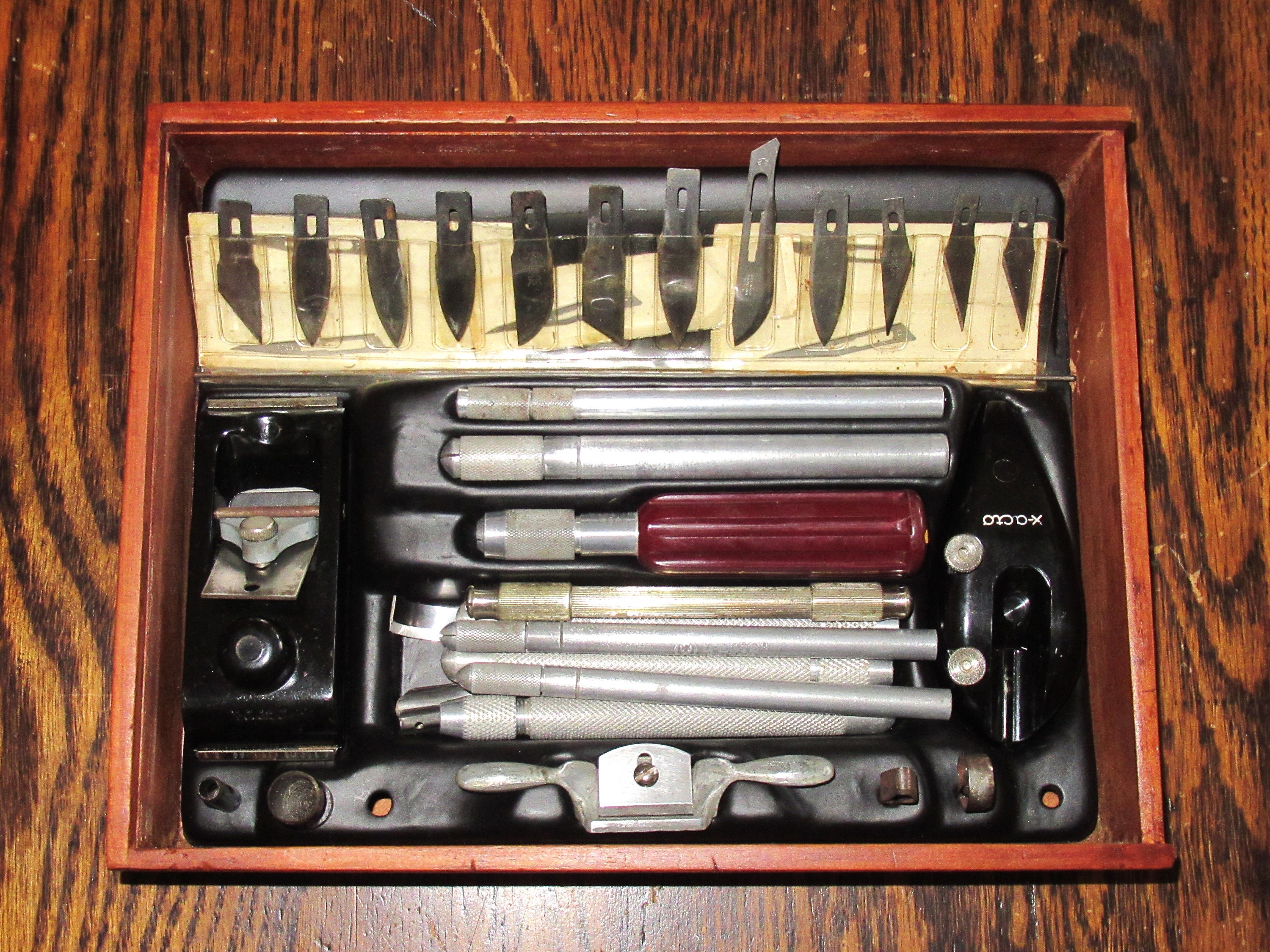 Vintage 42 Pcs X-acto Bakelite Wood Working Planing Carving Crafting ...