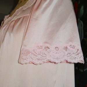 Vintage 50-60's Shadow Line Vanity Fair 2 Piece Set Peach Pink Robe ...