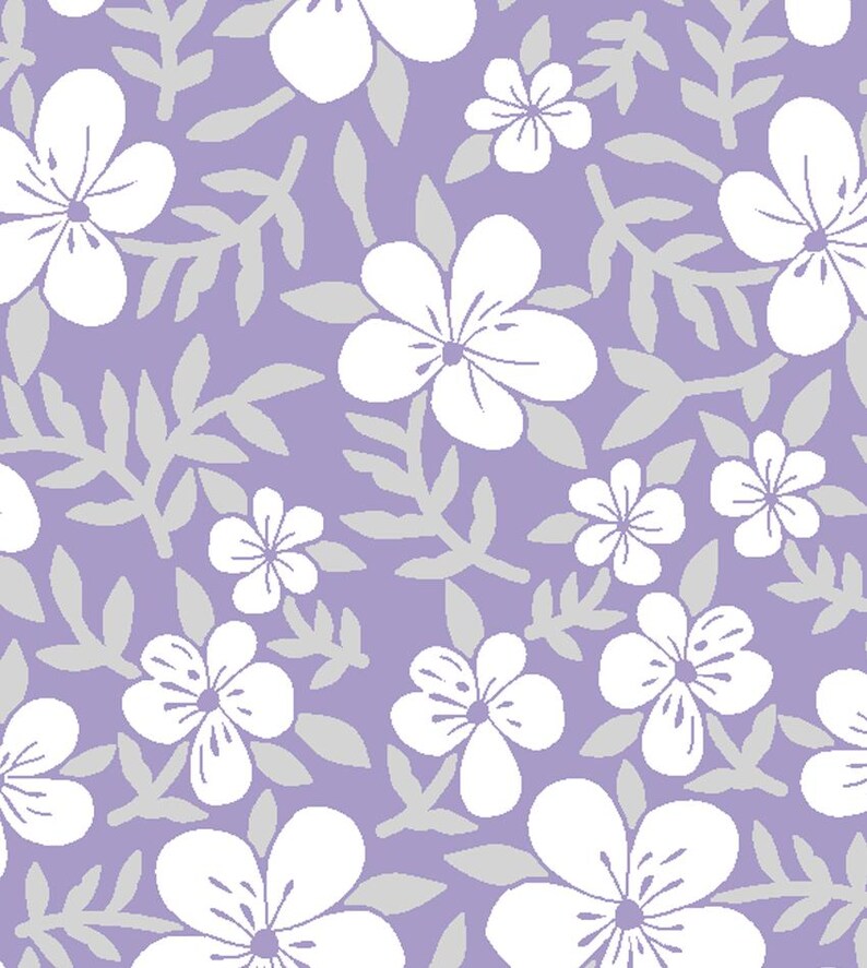 Lavender Floral Seamless Pattern, Botanical Surface Design (digital ...