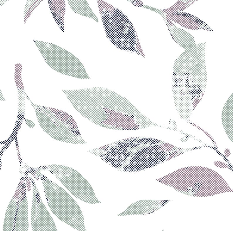 Vintage Botanical Leaf Seamless Pattern PNG, Soft Floral Branch Print ...
