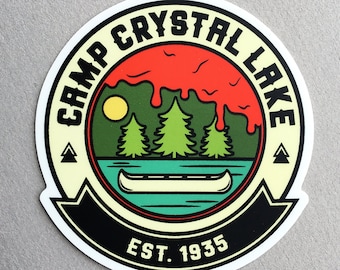 Camp Crystal Lake Welcome Sign Friday the 13th Decal Sticker 1980s ...