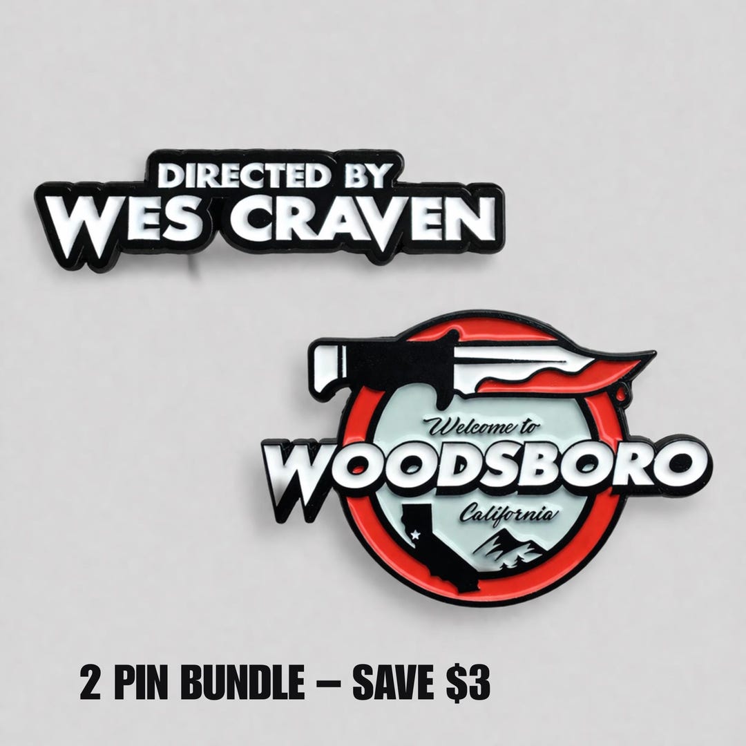 Wes Craven Horror Pin Bundle – Welcome to Woodsboro & Director Pin ...