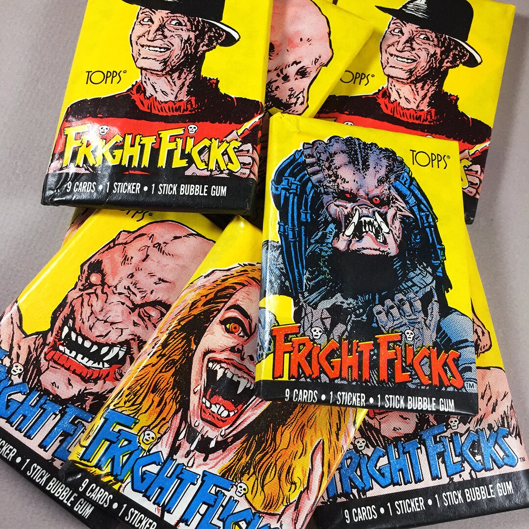 Fright Flicks Trading Cards - Etsy