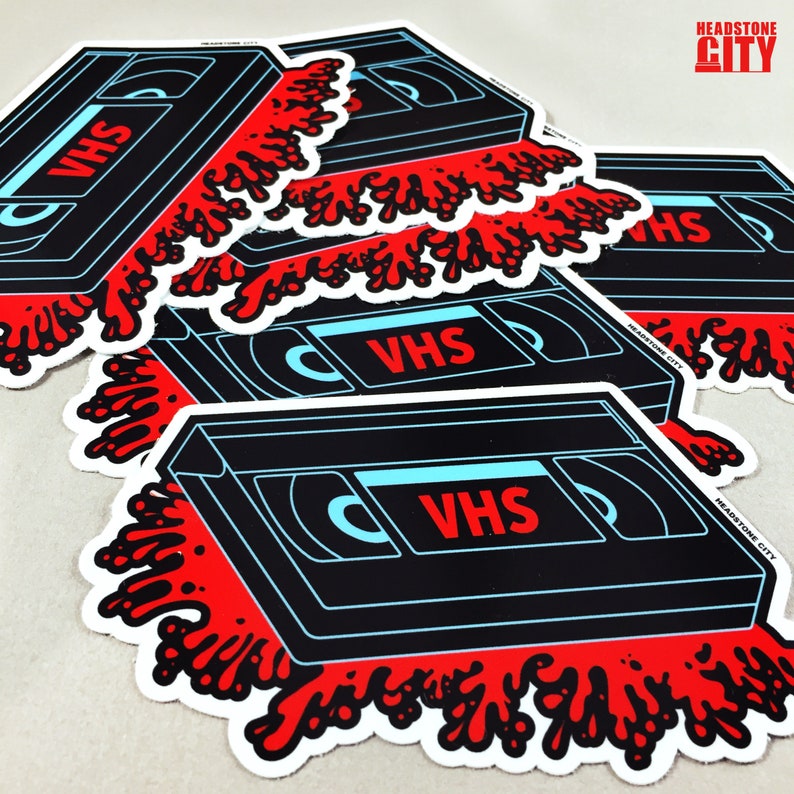 VHS Horror Movie Sticker - Etsy