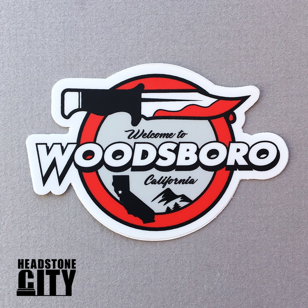 Welcome to Woodsboro Scream Horror Sticker - Etsy