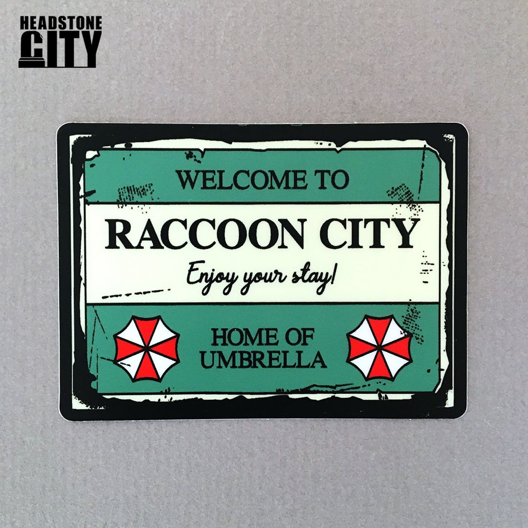 Welcome to Raccoon City Sticker - Etsy