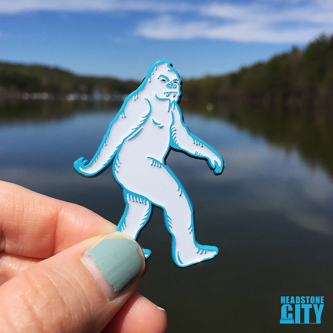 Cryptid Enamel Pin Set Bigfoot and Yeti, Sasquatch Pin, Abominable ...