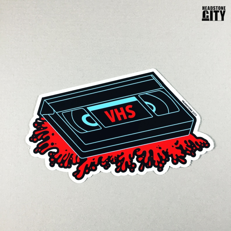 VHS Horror Movie Sticker - Etsy