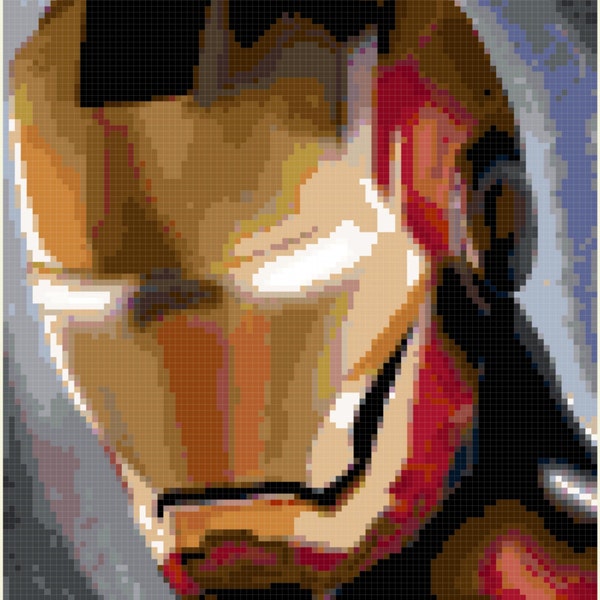 Iron Man Cross Stitch Pattern - Etsy
