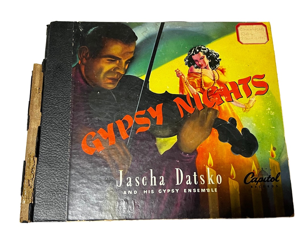 VTG Capitol Records Gypsy Nights by Jascha Datsko 78 Record Collection ...