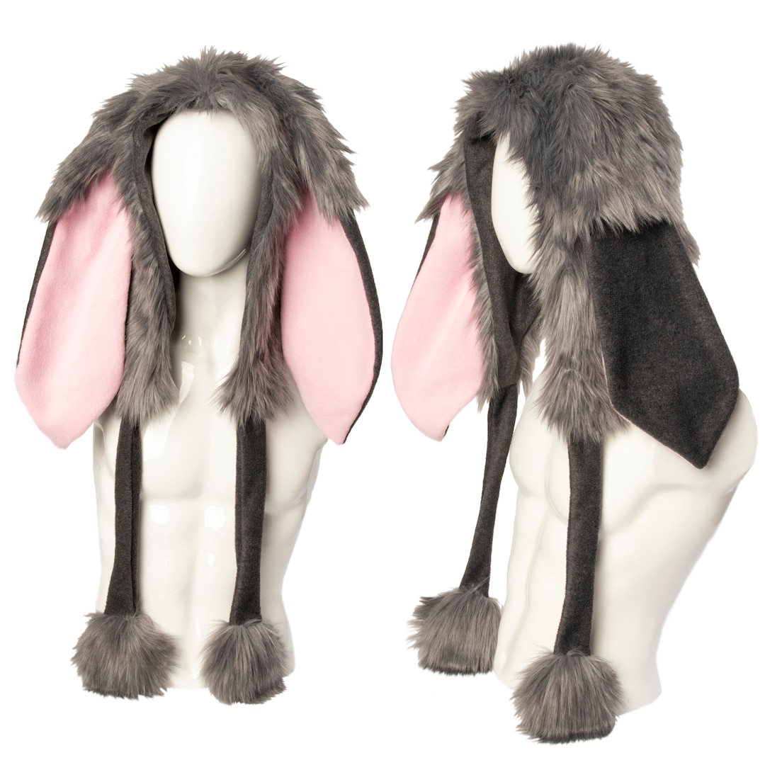Pawstar Bunny Rabbit Puffet Hood Perfect for a Partial Fursuit ...