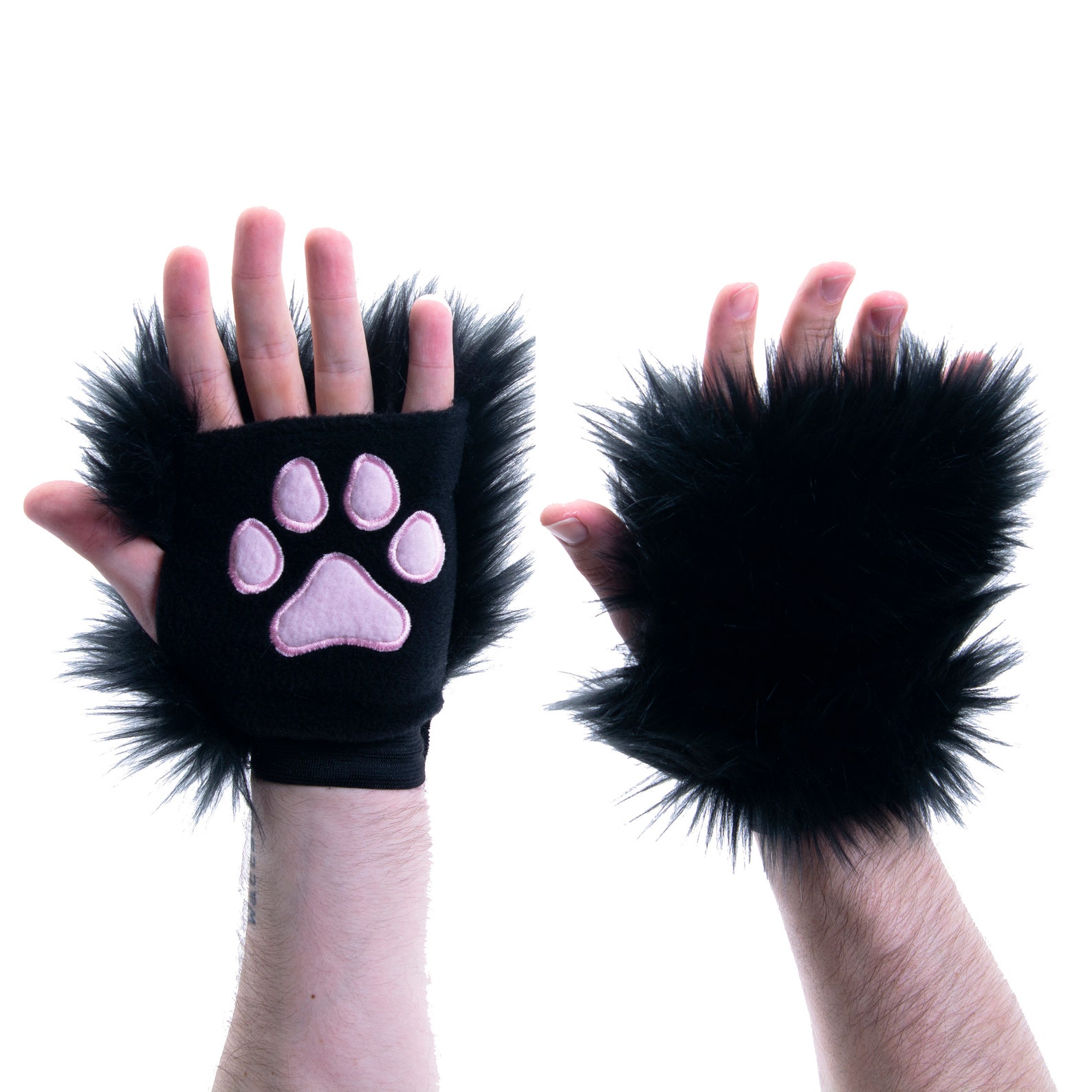 Pawstar Pawlets Fingerless Paw Glove Hand Arm Warmers Cuffs | Etsy