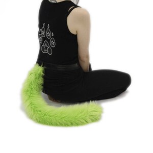 PAWSTAR Furry Cat Tail Kitty Belt Loop Clip Pin on Adult - Etsy