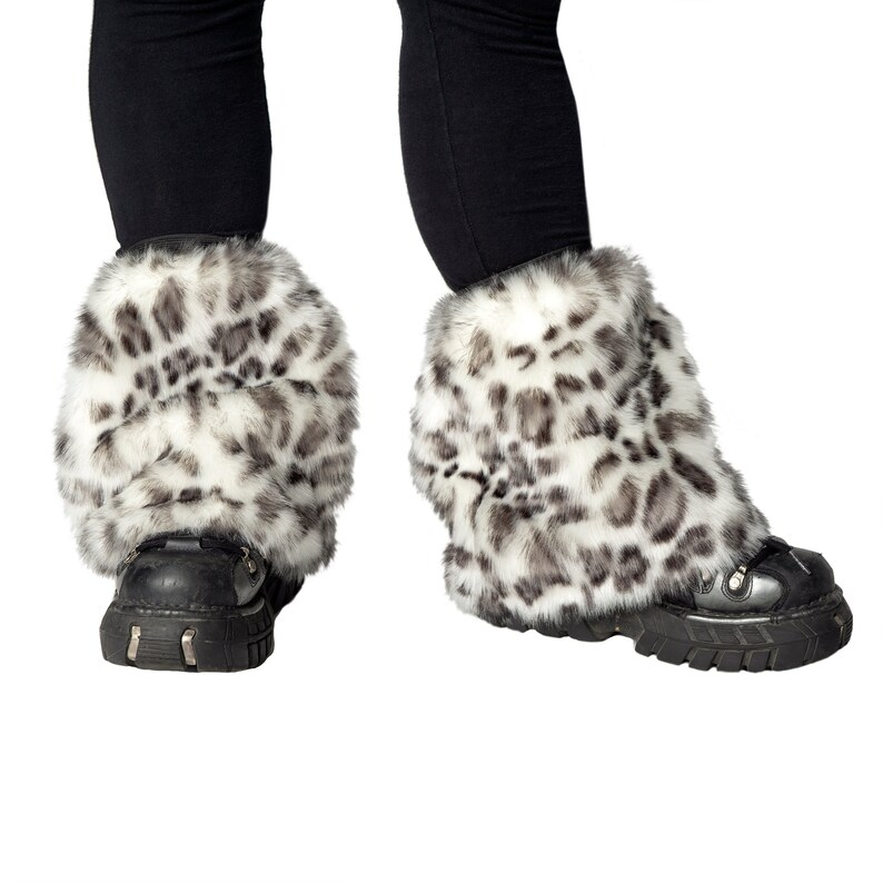 Snow Leopard Pony Puff Leg Warmers Perfect for a Partial Fursuit ...