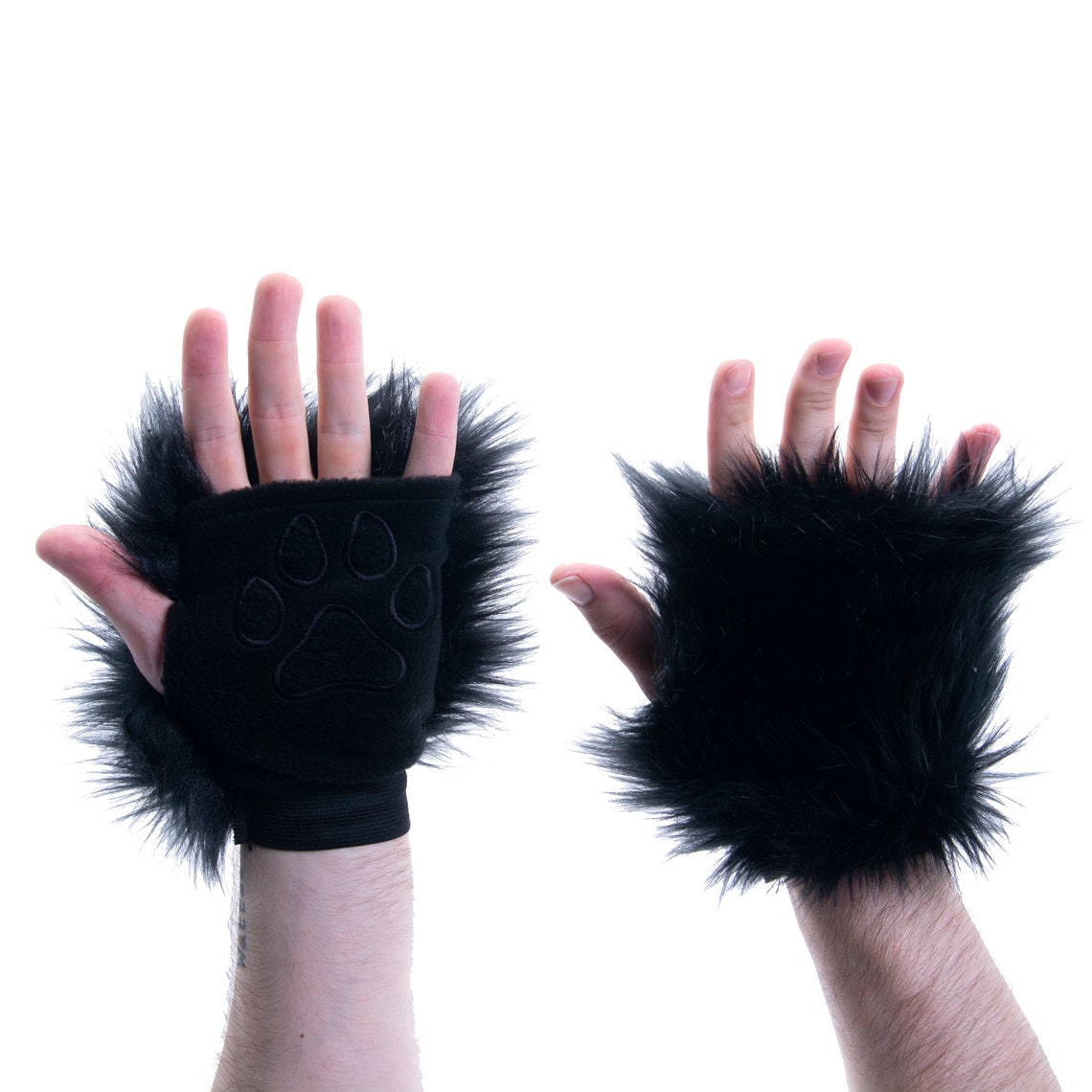 Pawstar Pawlets Fingerless Paw Glove Hand Arm Warmers Cuffs | Etsy
