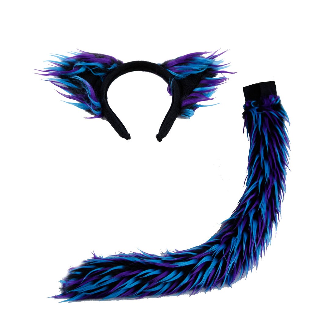 Pawstar Party Furz Fluffy Mew Ear and Tail Set Furry Rave - Etsy