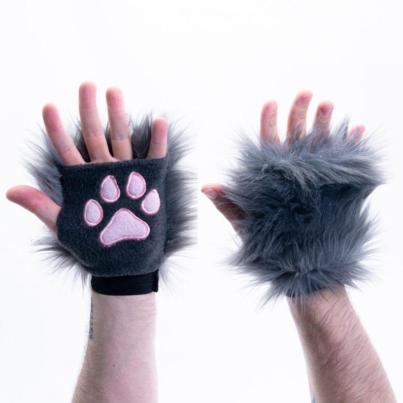 Pawstar Pawlets Fingerless Paw Glove Hand Arm Warmers Cuffs | Etsy
