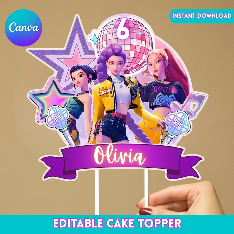 Kpop Cupcake Decoration - Etsy