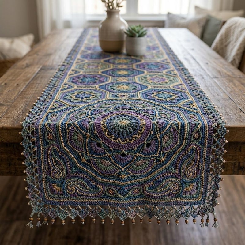 Beaded. Table Runner - Etsy