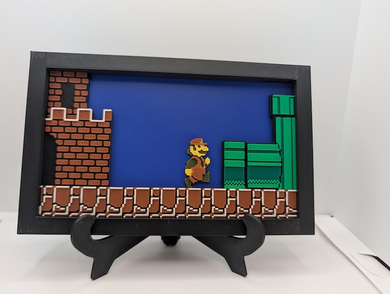 Super Mario Bros NES Level 1-1 Wall Art - Etsy Australia