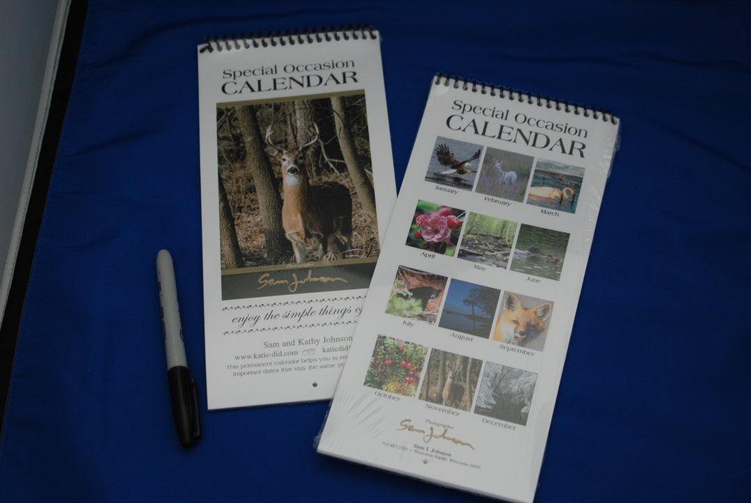 Special Occasion Calendar - - Etsy