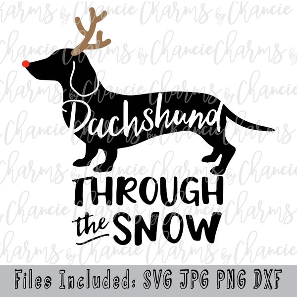 Dachshund Through the Snow - Etsy