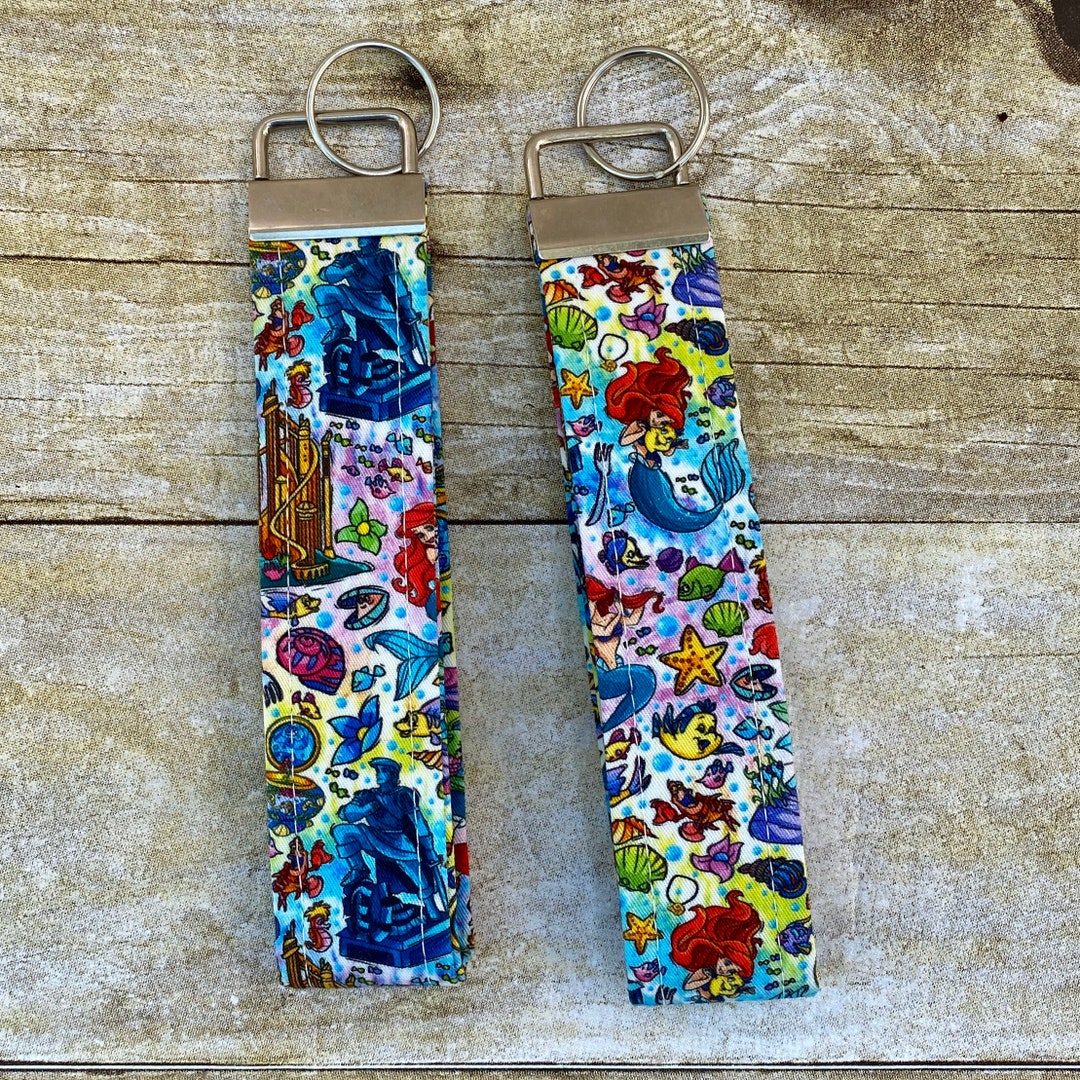 Disney's Little Mermaid Key Fob Wristlet - Etsy