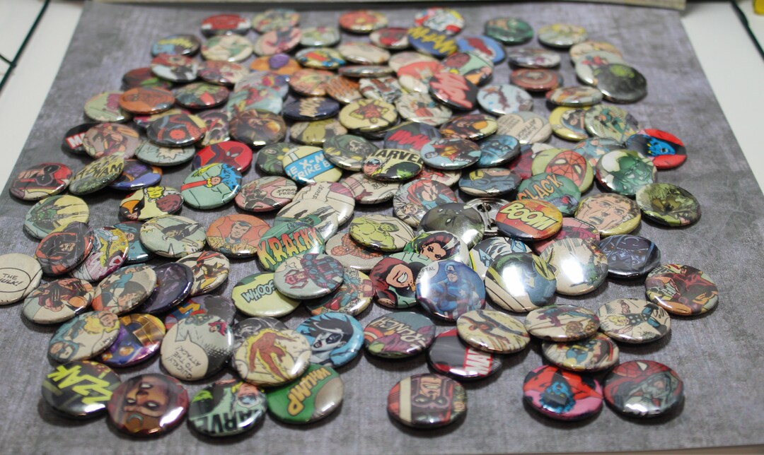 Small Comic Book Pins - Etsy