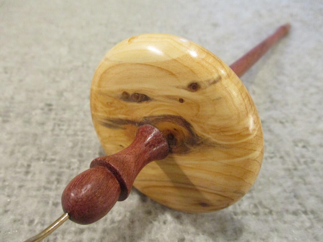 Classic Drop Spindle in Yew - Etsy