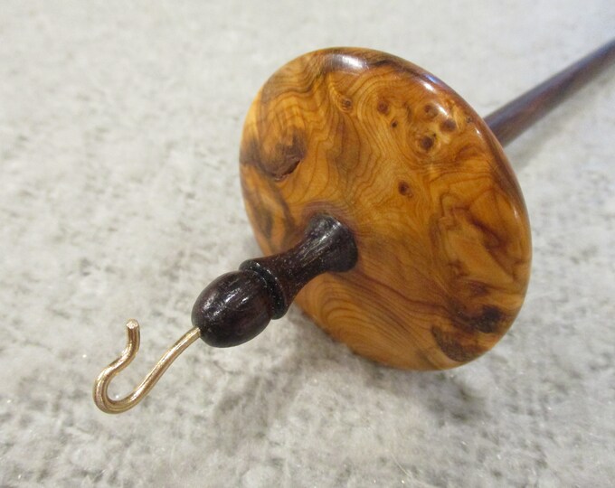 Classic Drop Spindle in Yew - Etsy