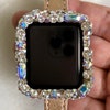 High End Luxe Clear Crystal Baguette Apple Watch Glass Cover With ...