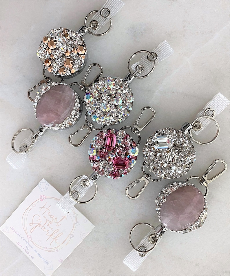 Crystal Badge Reel ID Badge Badge Holder Nurse Badge Reel - Etsy