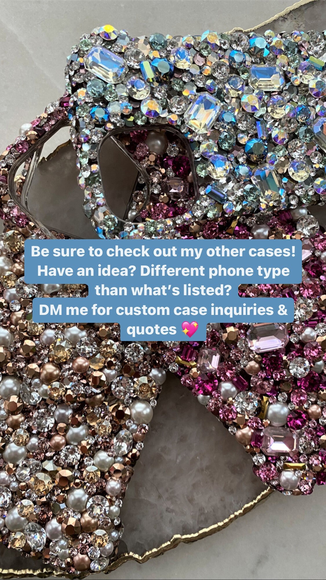 Bejeweled Princess Case- Custom Luxe Crystal & AB Crystal Phone Case ...