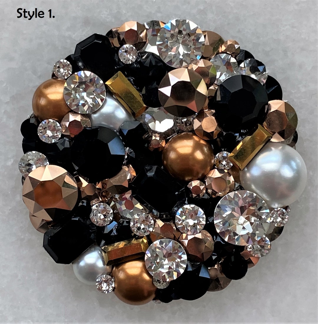 Topper-choose Your Style/made to Order: Black Crystal Universal Topper ...