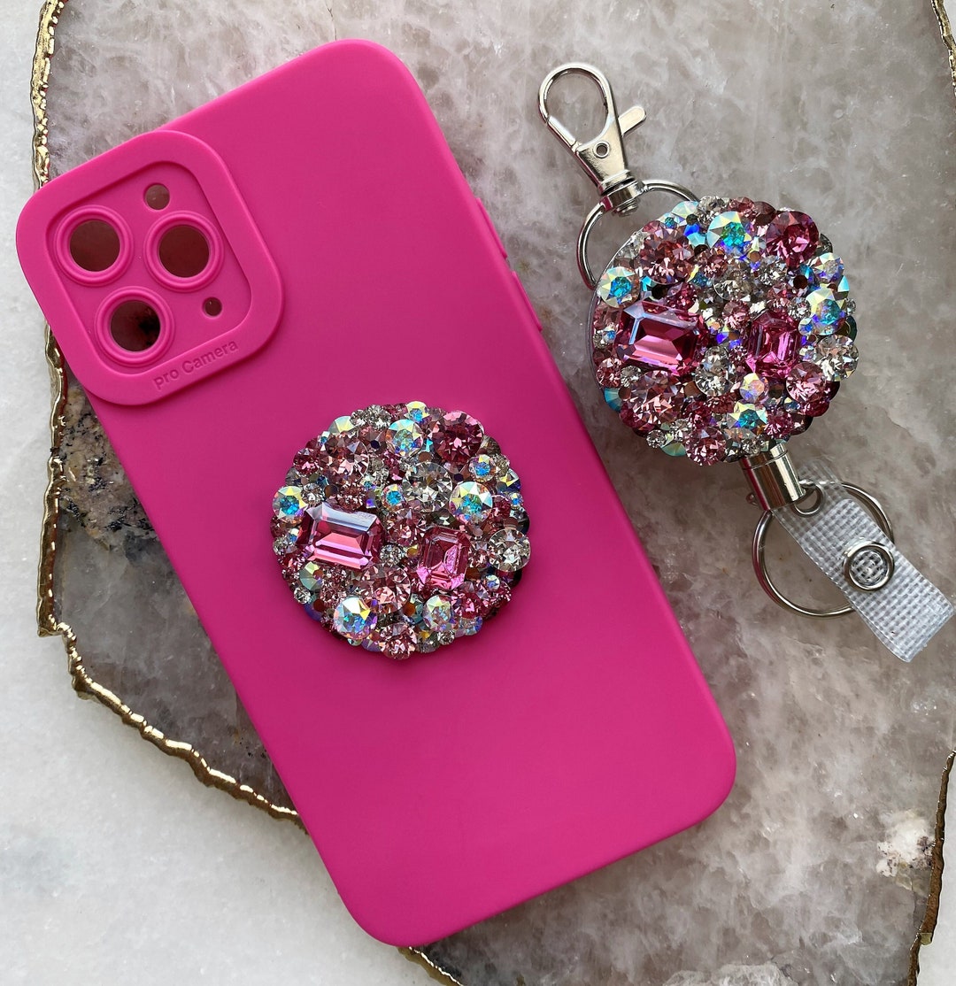 Crystal Badge Reel, and Topper ID Badge, Badge Holder, Nurse Badge Reel ...