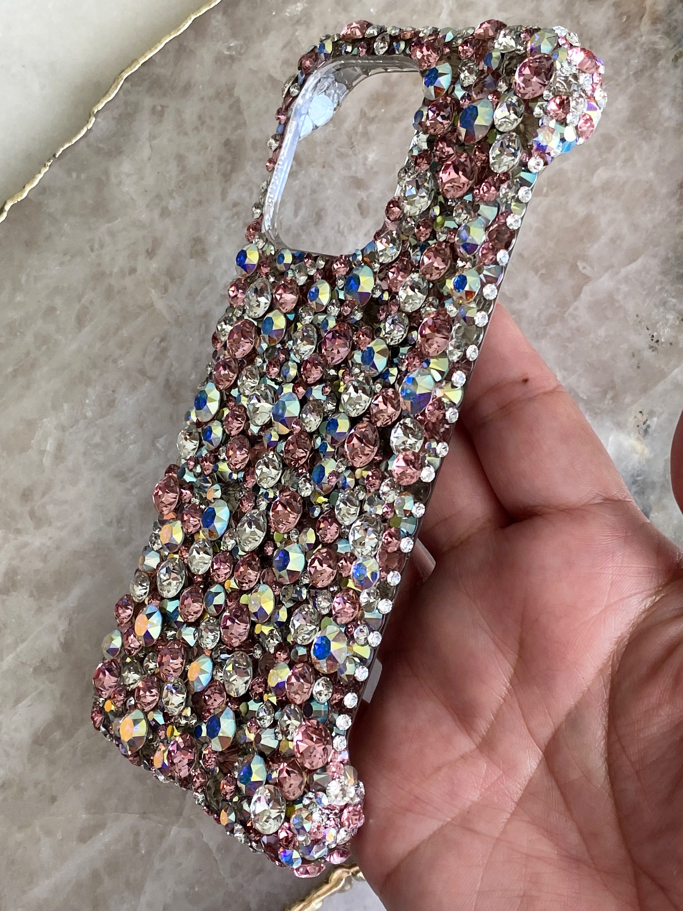 Bejeweled Princess Case- Custom Luxe Crystal & AB Crystal Phone Case ...