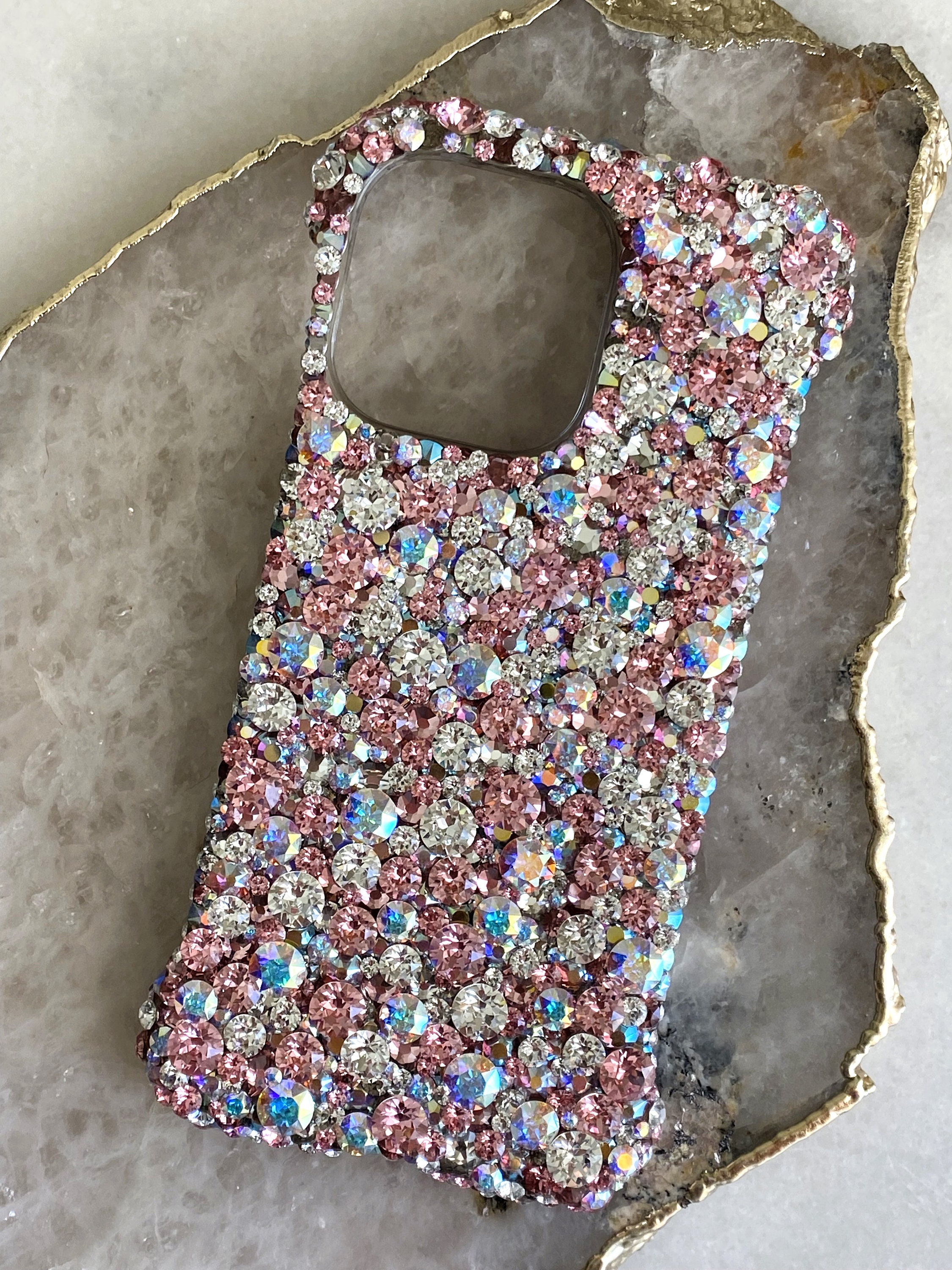 Bejeweled Princess Case- Custom Luxe Crystal & AB Crystal Phone Case ...