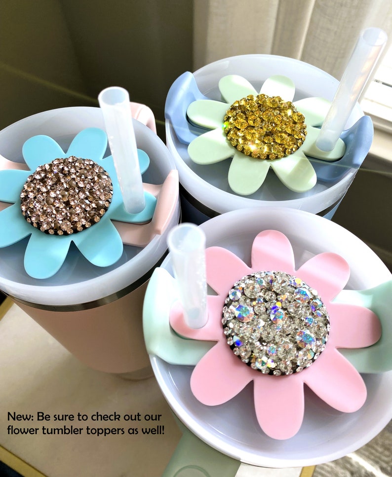 Crystal Flower Phone Topper, Universal Topper for Phone Grips, Phone ...