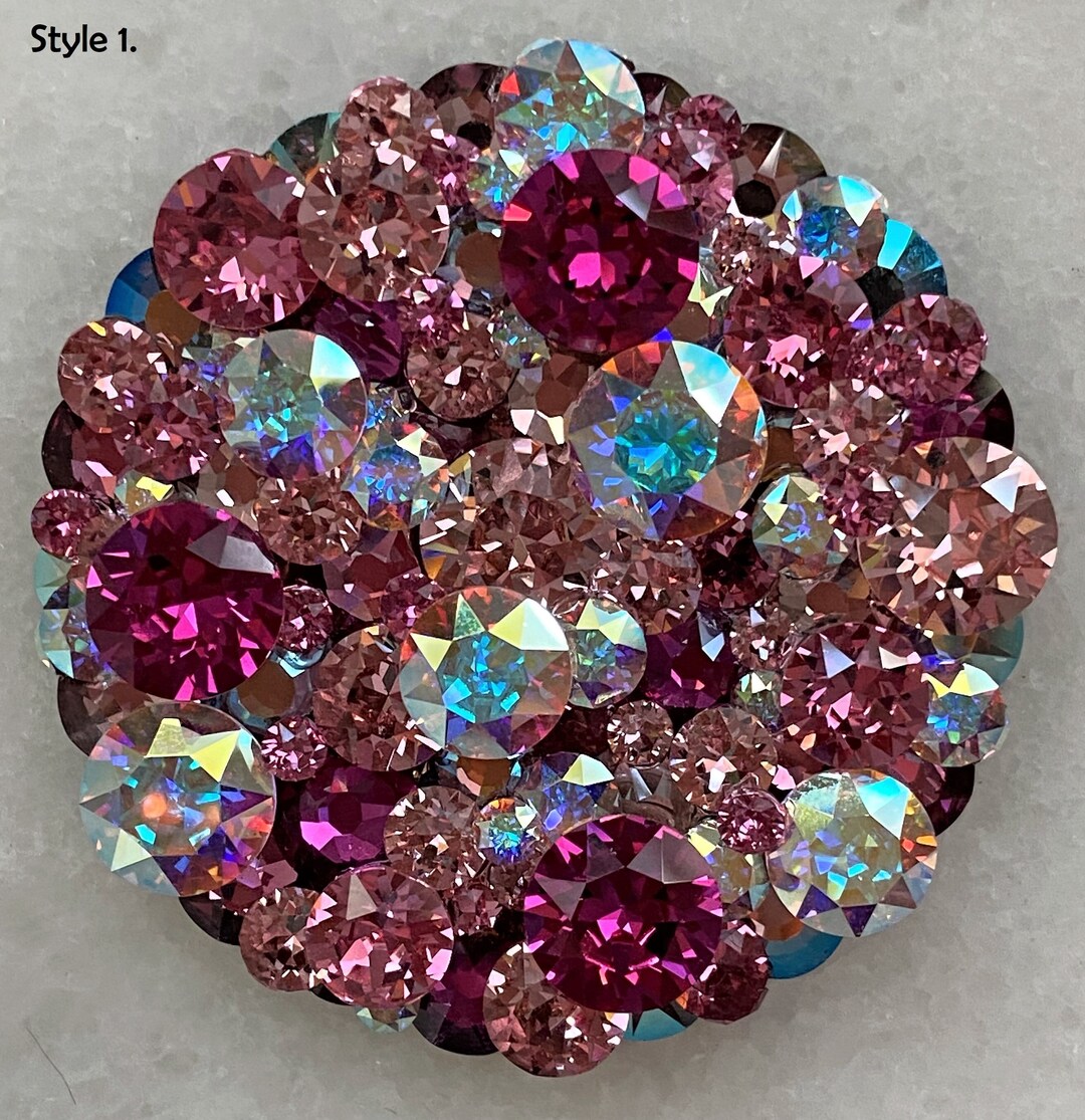 Topper- Choose Your Style/made to Order: Pink Crystal Universal Topper ...