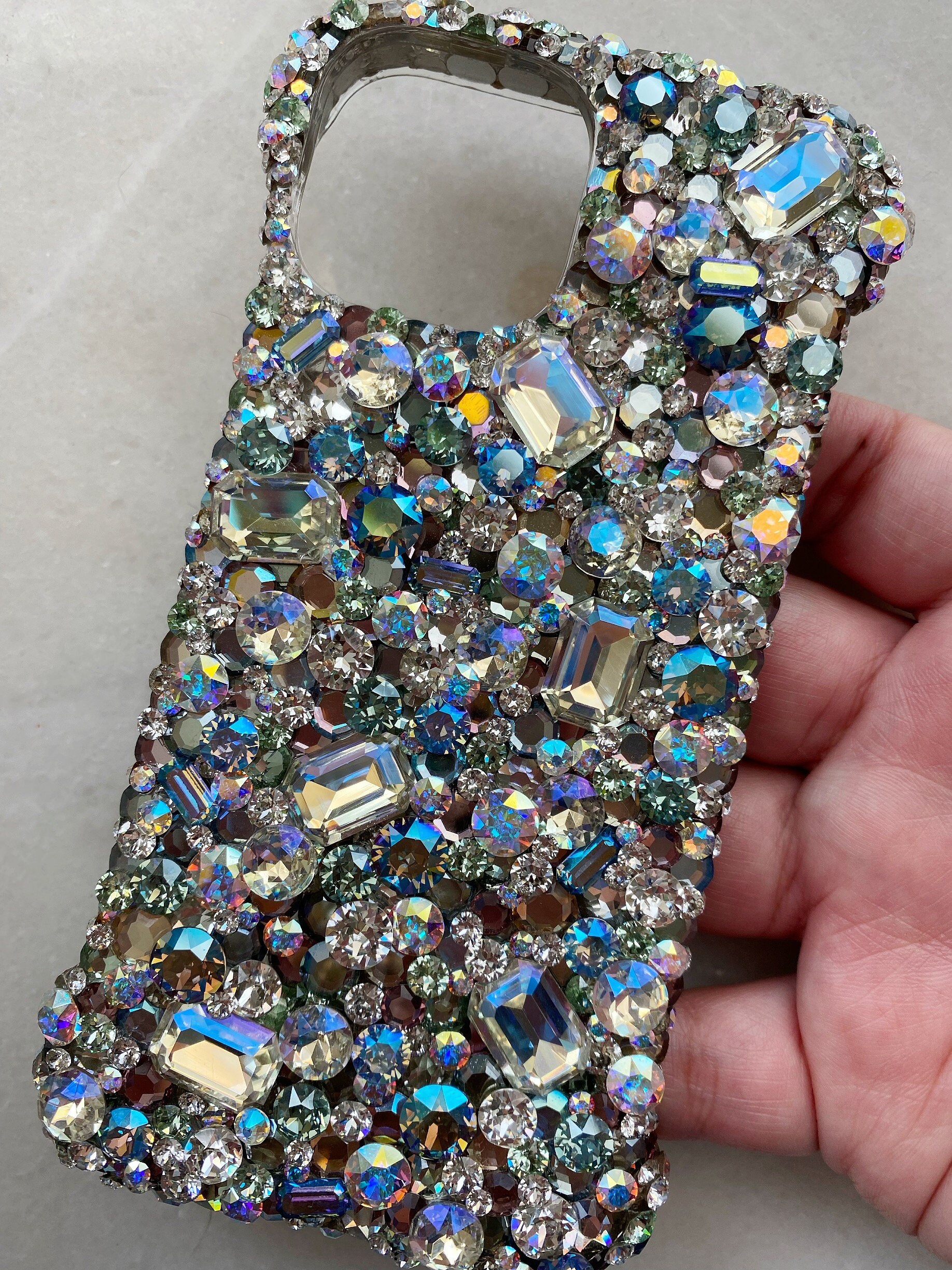 Ethereal Beauty- Custom Luxe Crystal & AB Crystal Phone Case, High End ...