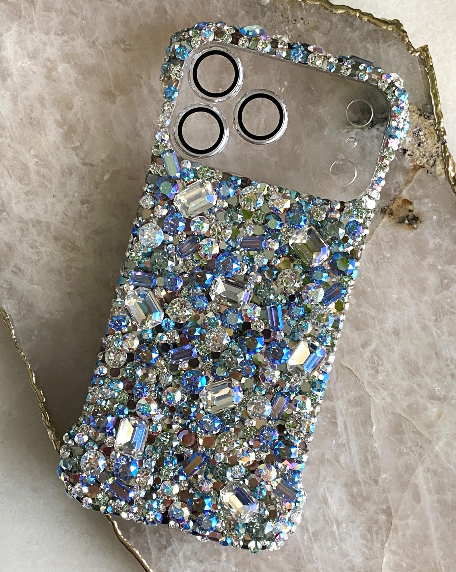 Ethereal Beauty- Custom Luxe Crystal & AB Crystal Phone Case, High End ...