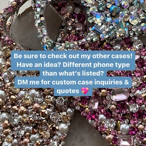 Custom Luxe Crystal & Pearl Embellished Phone Case, High End Quality ...