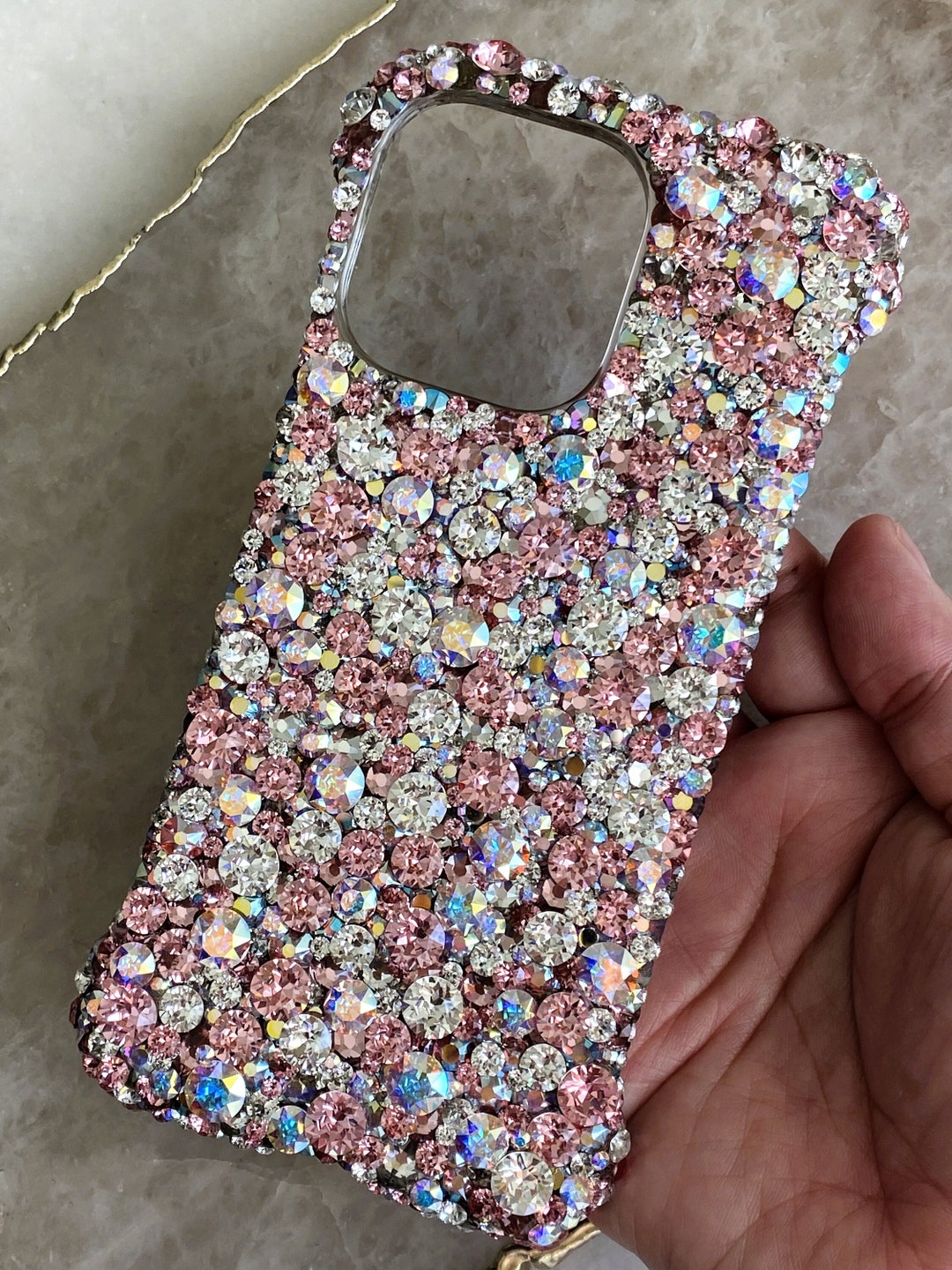 Bejeweled Princess Case- Custom Luxe Crystal & AB Crystal Phone Case ...